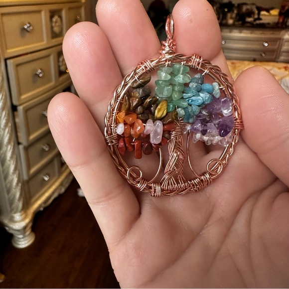 Accessories | 7 Chakra Tree Of Life Healing Pendant Only New | Poshmark